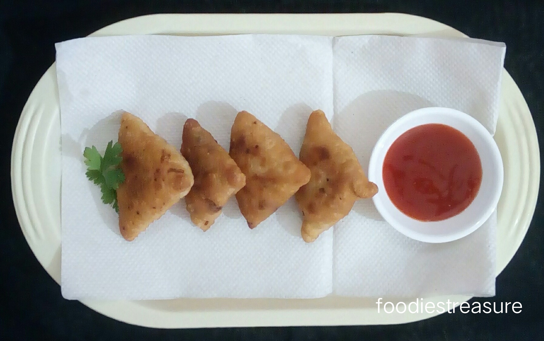 Coconut samosa…..a delectable savoury for the coconut lovers ...