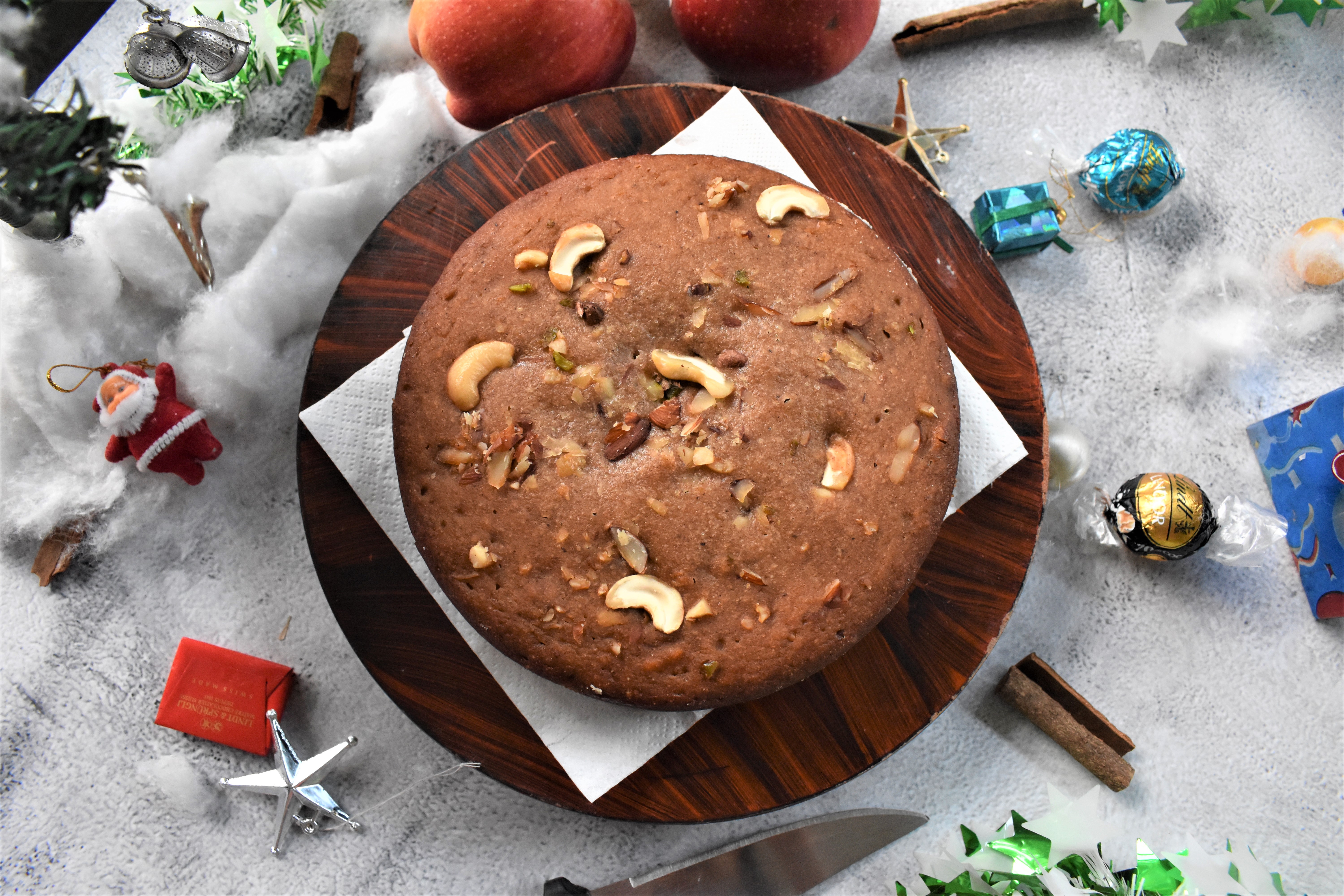 Apple Cinnamon Eggless Millet Cake – FOODIESTREASURE